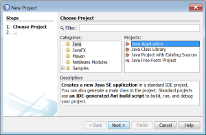 Creating a New Java Project in Netbeans IDE – Aristides S. Bouras