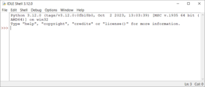 Idle Writing And Executing A Python Program Aristides S Bouras