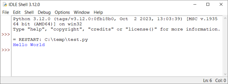 Idle Writing And Executing A Python Program Aristides S Bouras