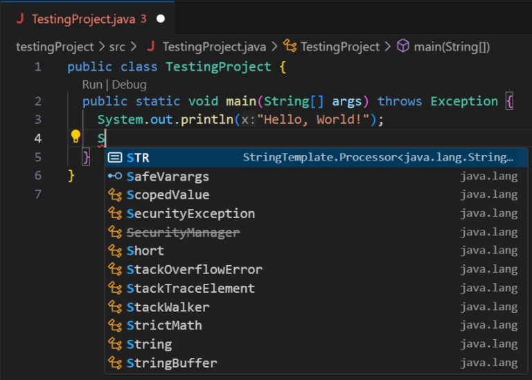 Visual Studio Code – Writing and Executing a Java Program – Aristides S. Bouras